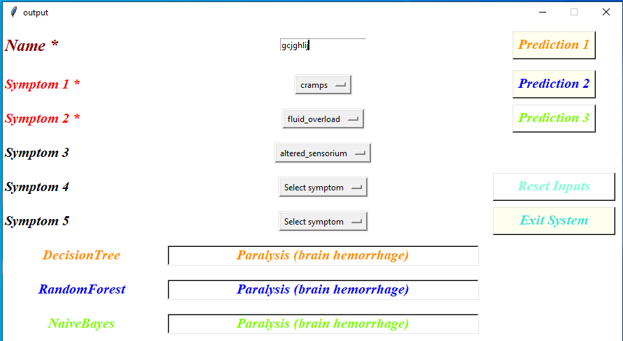 Github 221196 Machine Learning Based Disease Predictor
