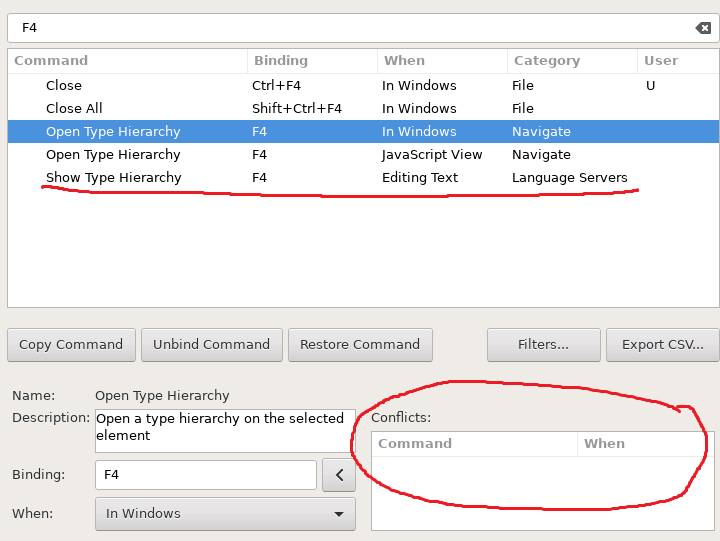Keybind Doesn T Work From Editor On Upgrade To 4 26 Or Later · Issue 846 · Eclipse Platform