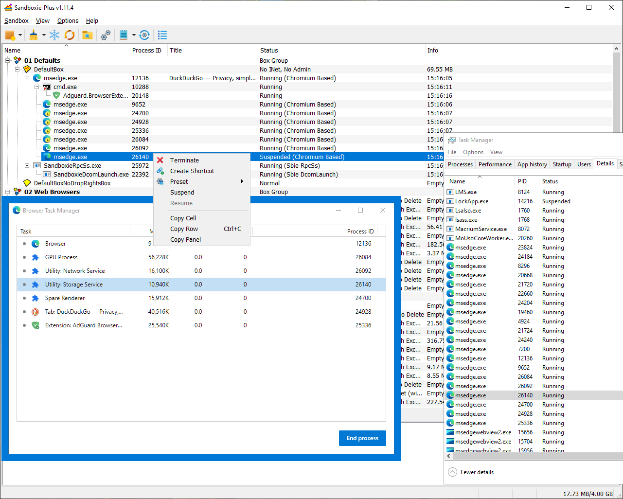 [Plus v1.11.4] Process Suspend/Resume context menu · Issue #3375 ...