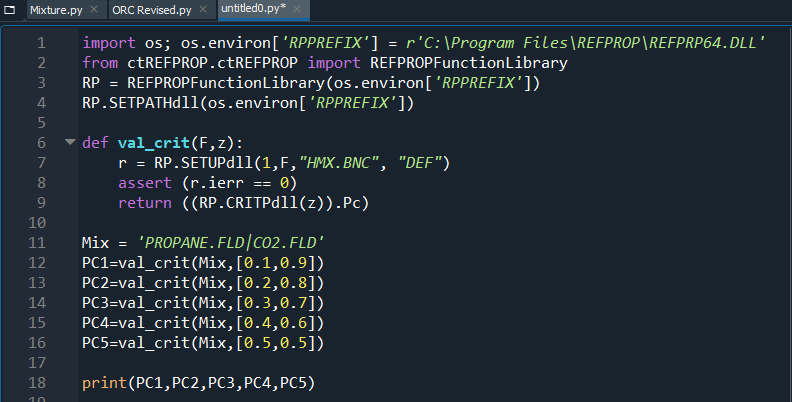 Critical Pressure Error in Mixture (Legacy API) · Issue #318 · usnistgov/REFPROP-wrappers · GitHub