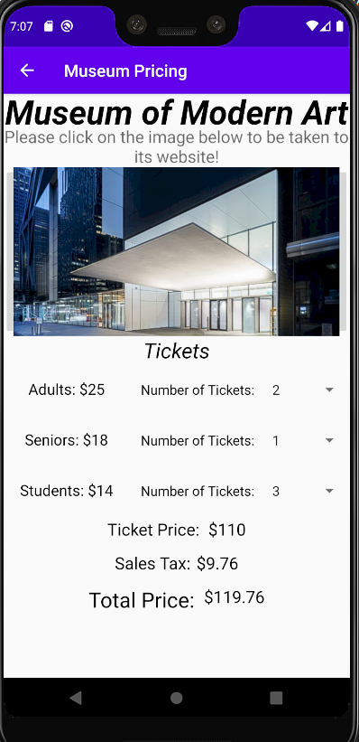 GitHub - anthonyweiss/Museum-Android-App: Android Studio app using Java. App consists of a Main ...
