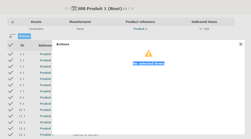 Problem in massive action in "Item delivered" tab · Issue #205 · pluginsGLPI/order · GitHub