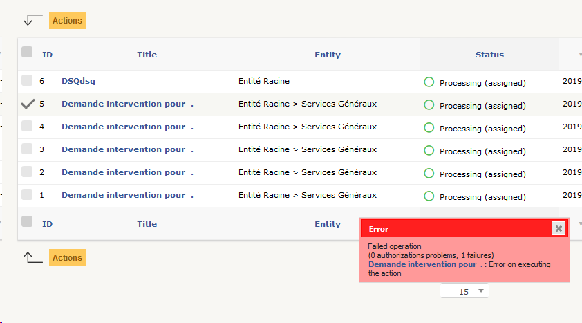 Bug on massive action "Merge as followup" · Issue #5338 · glpi-project/glpi · GitHub