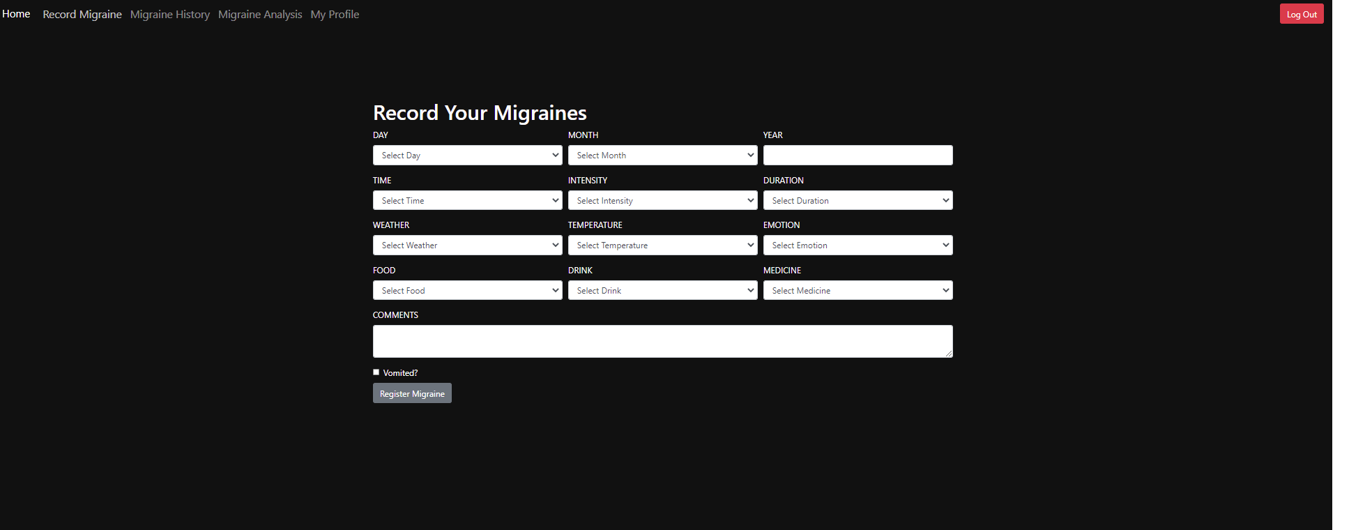 GitHub - chiestroud/Migraine_Analyzer