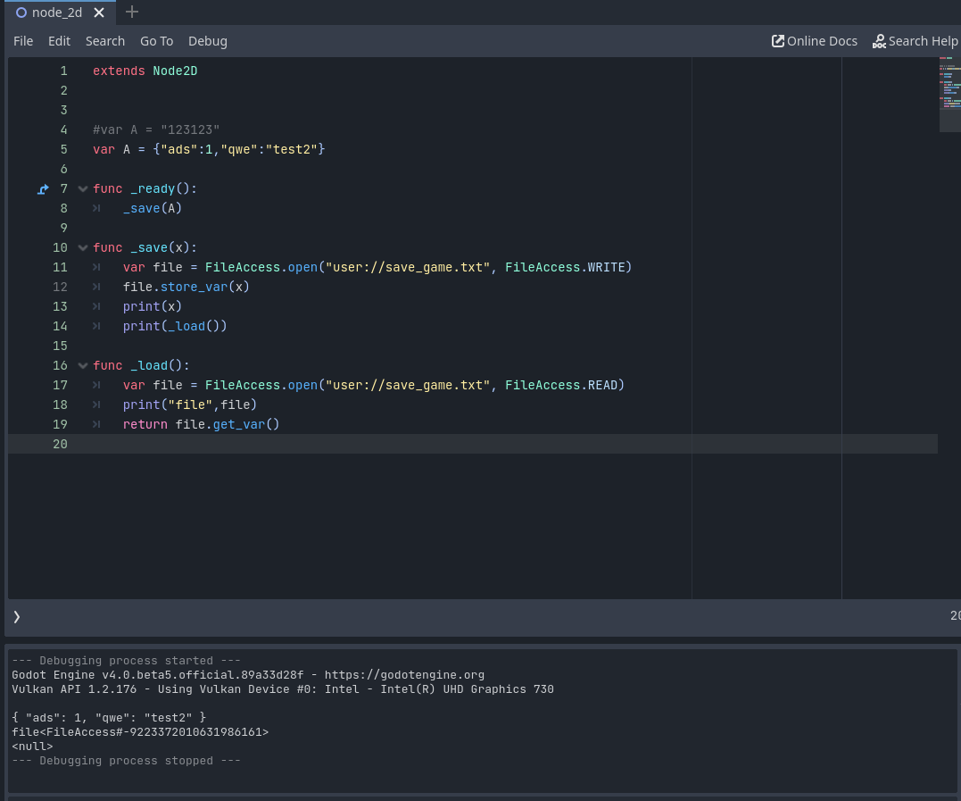 FileAccess get_var returns null right after a call to store_var · Issue #68920 · godotengine ...