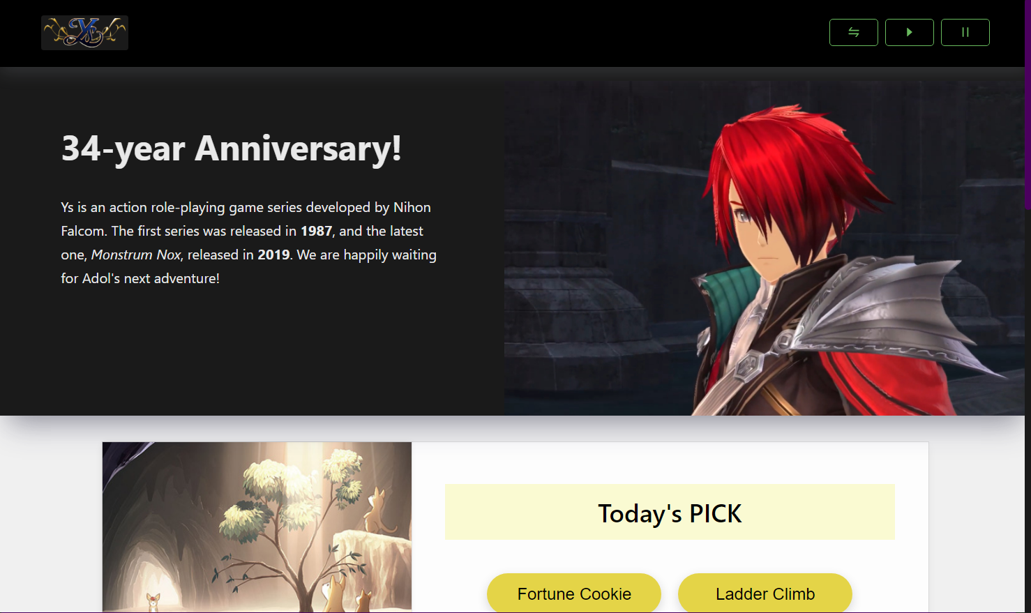 GitHub - Yena-Yun/ys-falcom-community: Ys Falcom Community Lounge ...