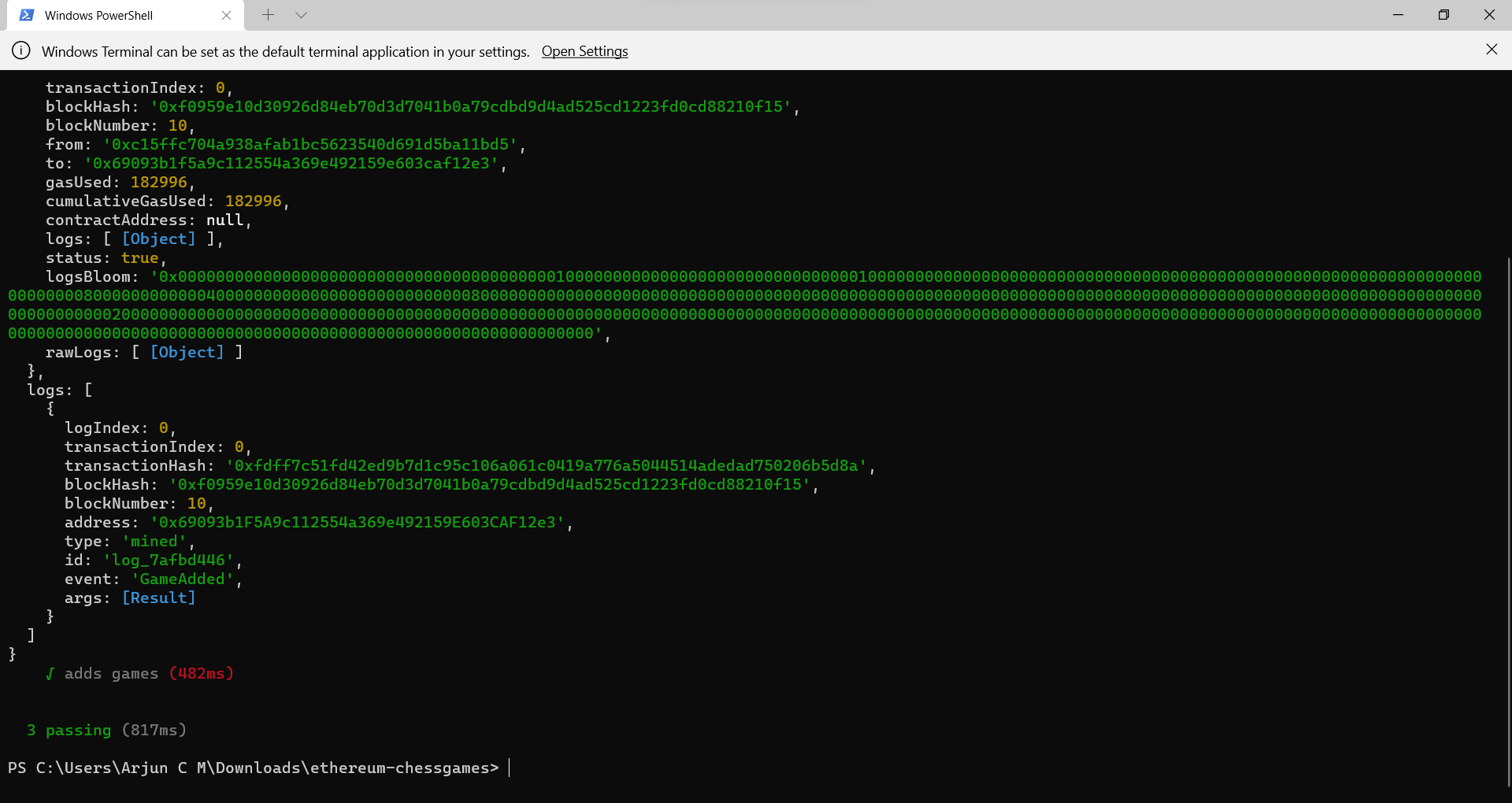 GitHub - the-singing-mountain/chessgames-smartcontracts: This repository contains a Blockchain ...