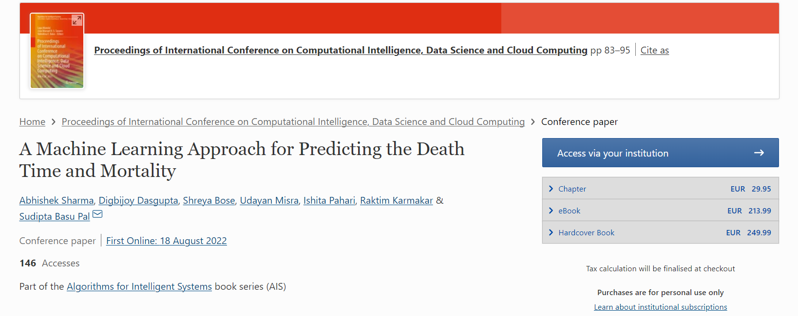 GitHub - abhisheks008/Predicting-Death-Time-and-Mortality: A Machine Learning Approach for ...
