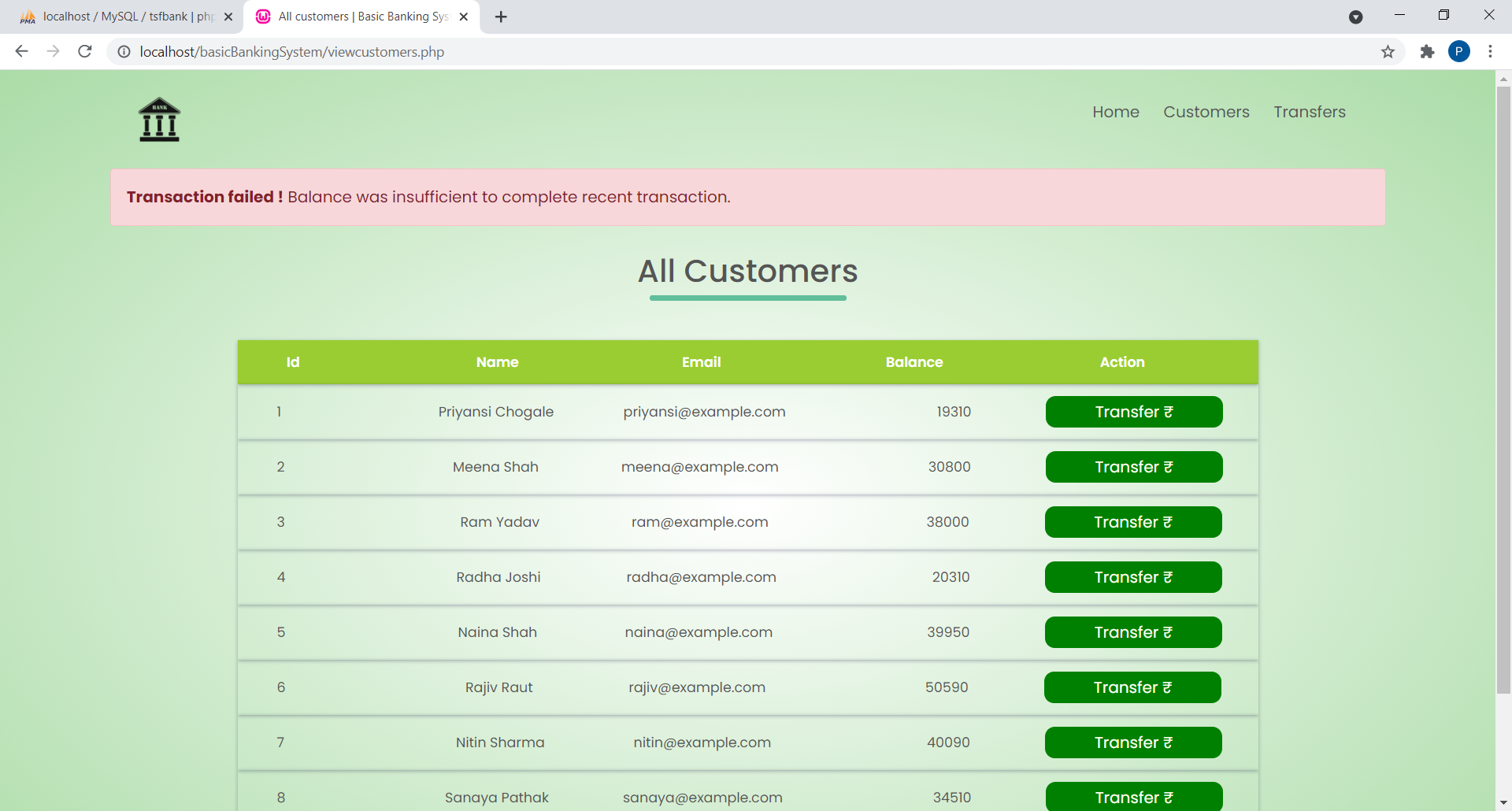 GitHub - priyansiChogale/basicBankingSystem