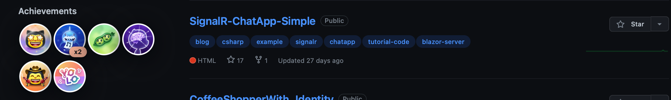 starstruck achievement · community · Discussion #20627 · GitHub