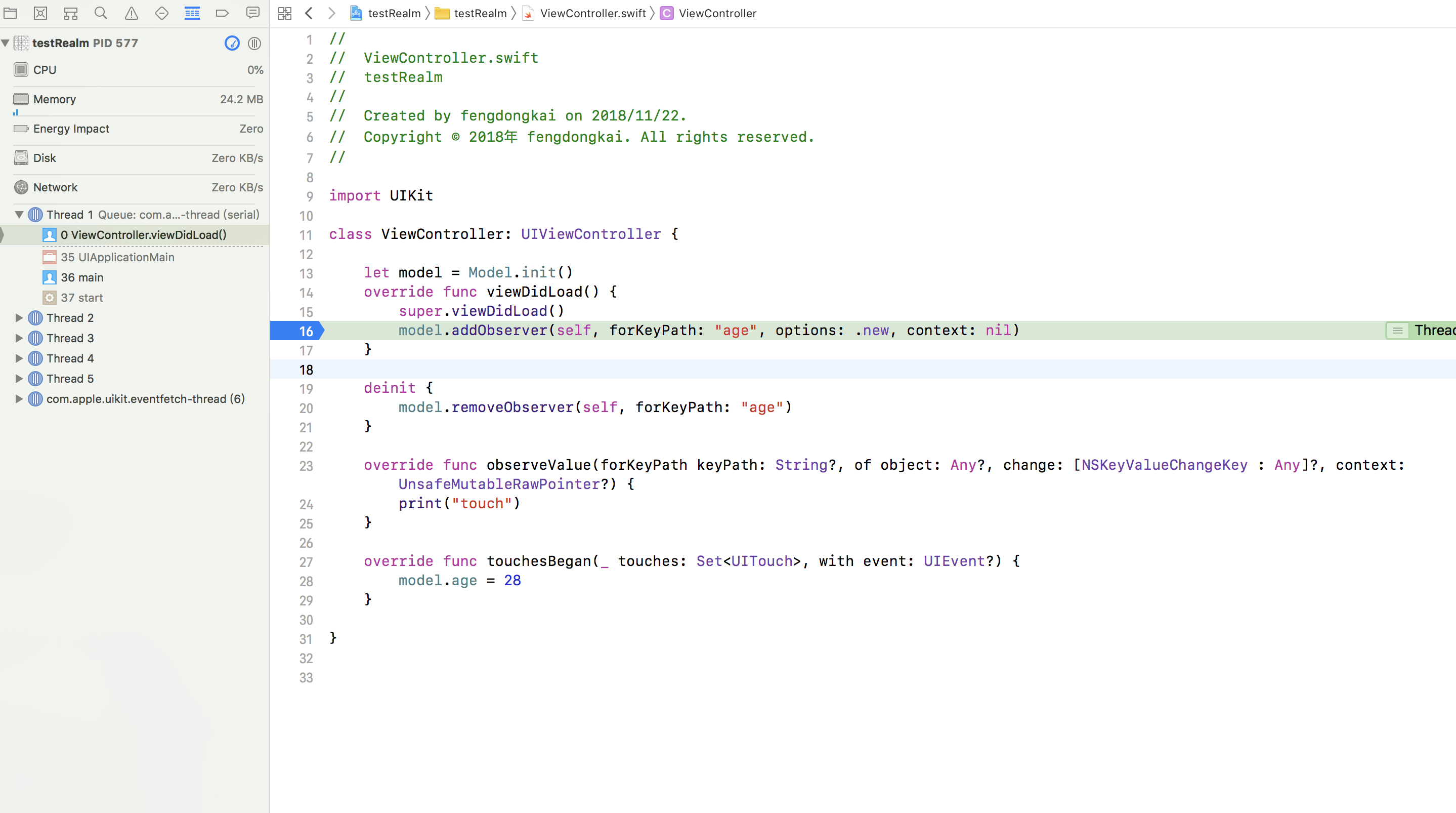 Crash Question · Issue 6013 · Realmrealm Swift · Github 
