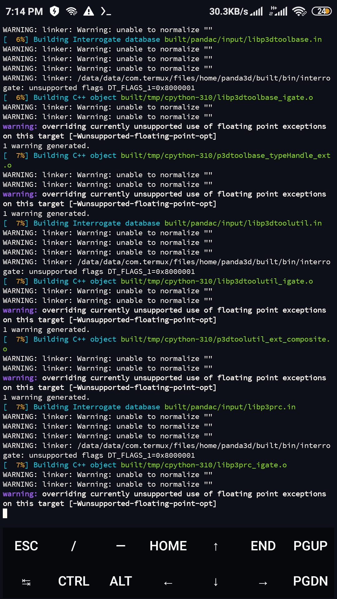 [Package]: panda3d · Issue #9977 · termux/termux-packages · GitHub