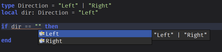 Incorrect autocomplete for singleton strings inside if-statements · Issue #309 · JohnnyMorganz ...