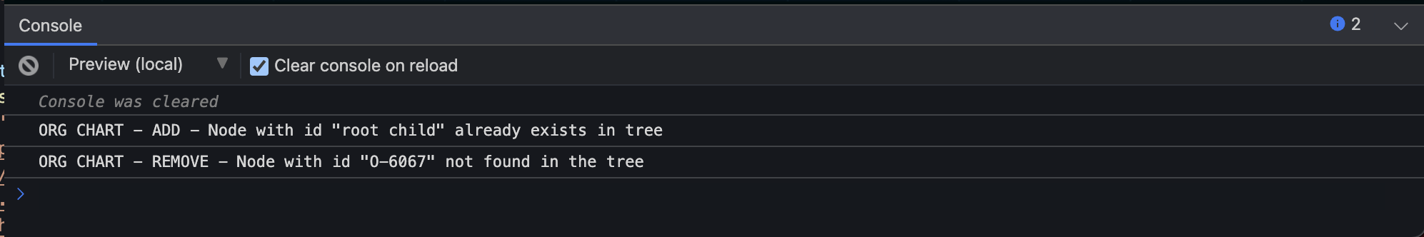 After adding one node it doesn't add more, same for delete node · Issue ...