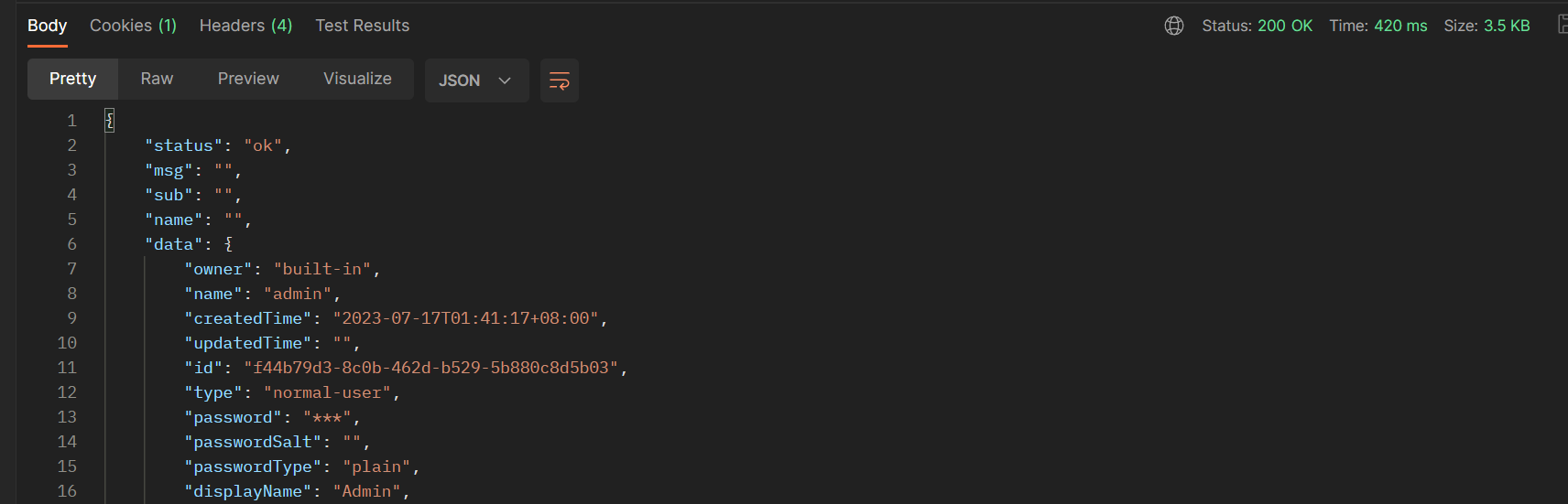 Unable to unmarshal response data after Casdoor using RespnseOk · Issue #71 · casdoor/casdoor-go ...