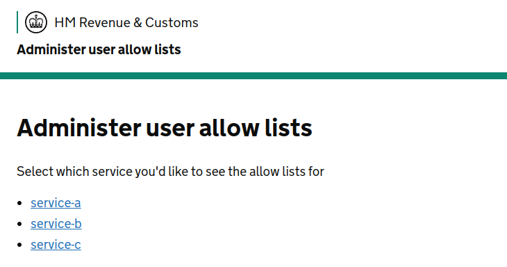 GitHub - hmrc/user-allow-list-admin-frontend