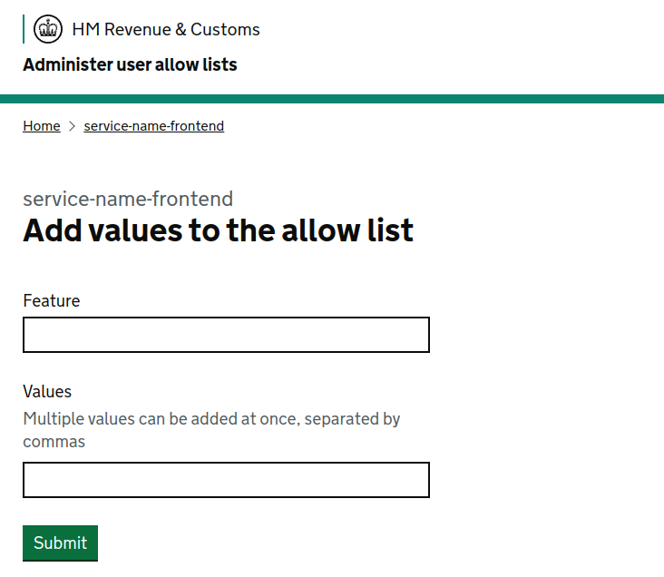GitHub - hmrc/user-allow-list-admin-frontend