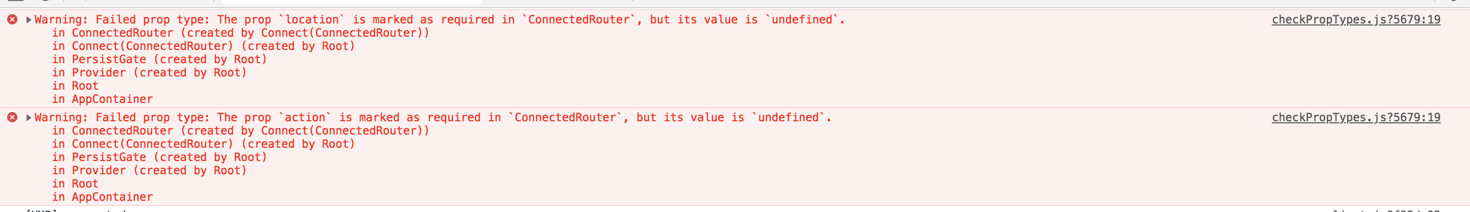 Gettingproptype Errors Location And Action Are Marked As Required · Issue 115 · Supasate
