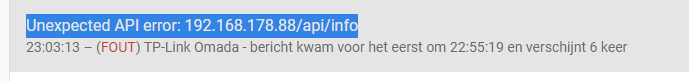 Unexpected API error · Issue #88934 · home-assistant/core · GitHub