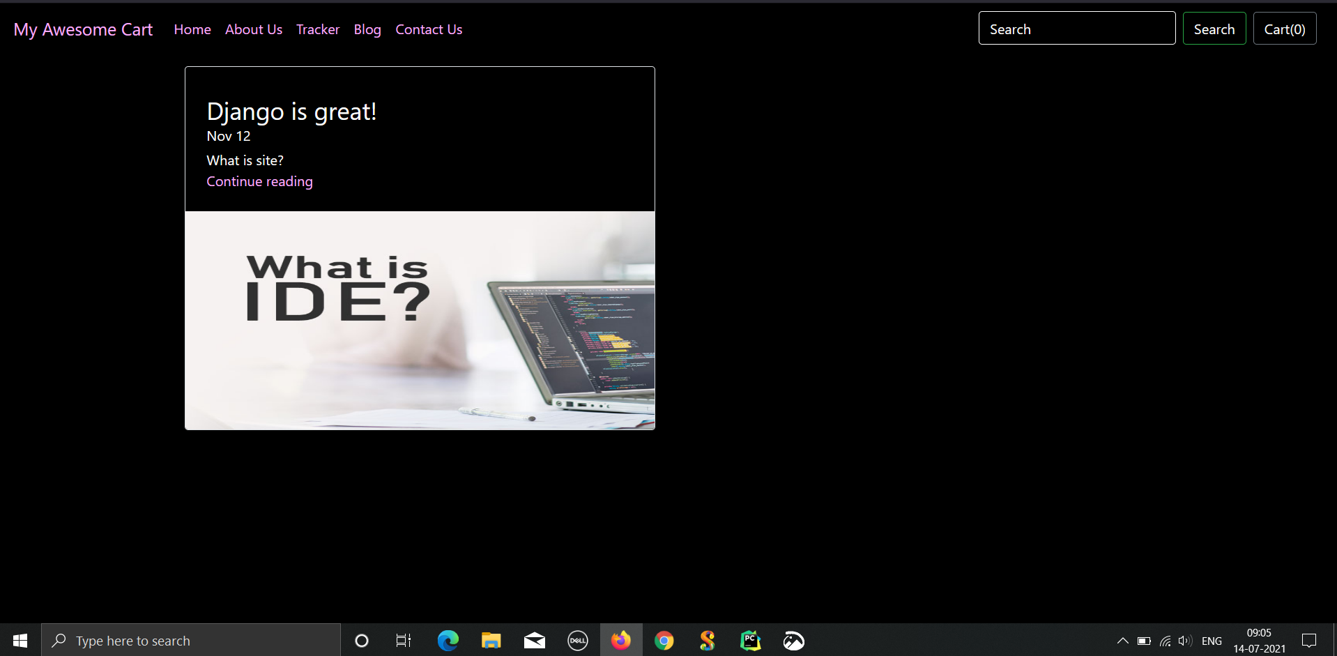 GitHub - Aayush452-cell/My-Cart: An E-commerce website implemented with ...