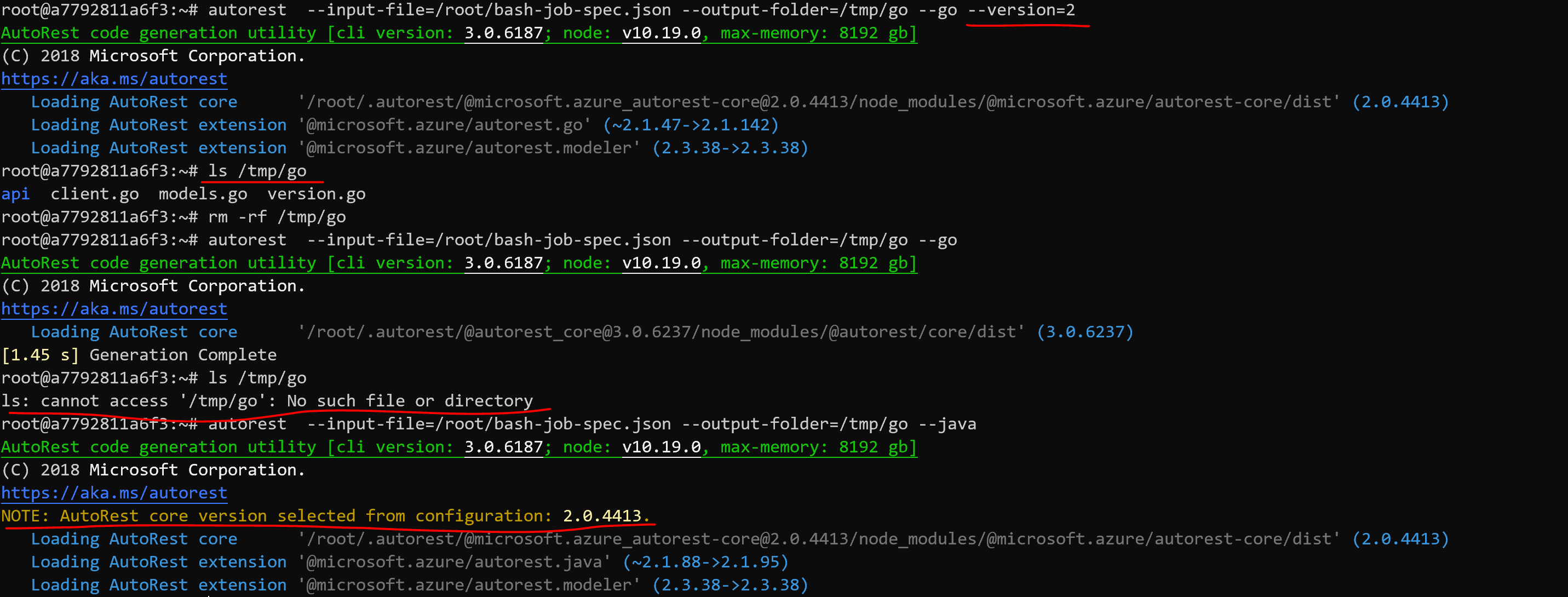 golang code is not generated when using autorest 3.0 · Issue #3425 · Azure/autorest · GitHub