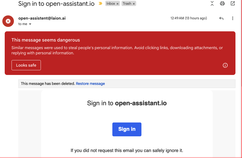 Not Too Major · Issue 2454 · Laion Aiopen Assistant · Github