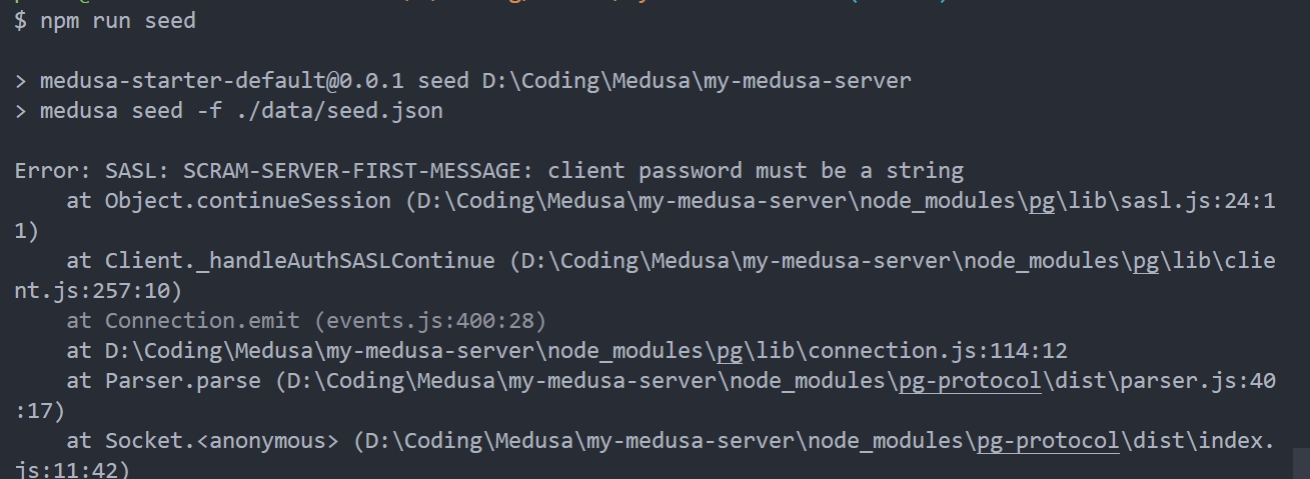 Medusa Develop SQLITE_ERROR · Issue #1460 · medusajs/medusa · GitHub