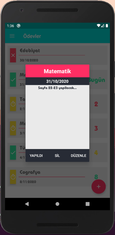 GitHub - enesarabaci/OdevApp