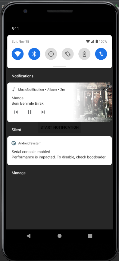 GitHub - enesarabaci/MusicNotification