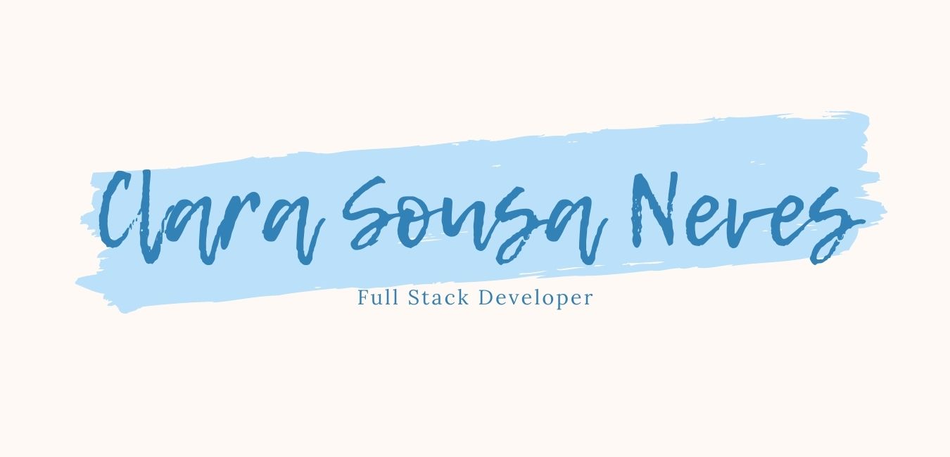 Logo · Issue #1 · Clara-Sousa-Neves/Clara-Sousa-Neves · GitHub