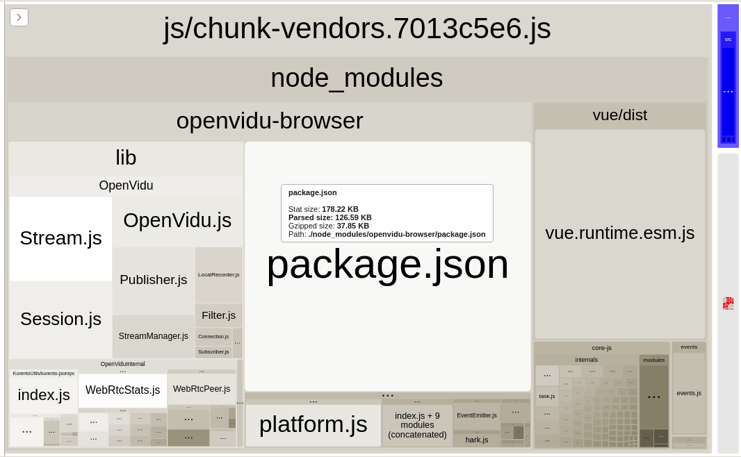 Package.json takes half of package size once bundled · Issue #488 · OpenVidu/openvidu · GitHub