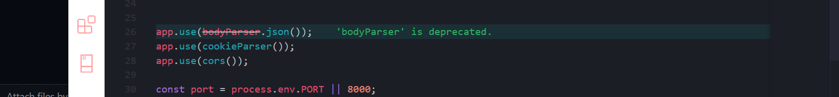 bodyParser is deprecated, error · Issue #432 · expressjs/body-parser · GitHub