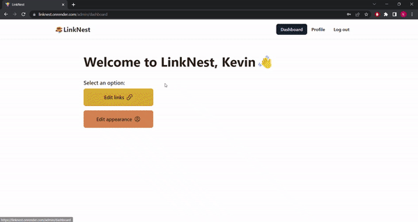GitHub - kevincnguyen/LinkNest: A full-stack Linktree clone built using the MERN stack