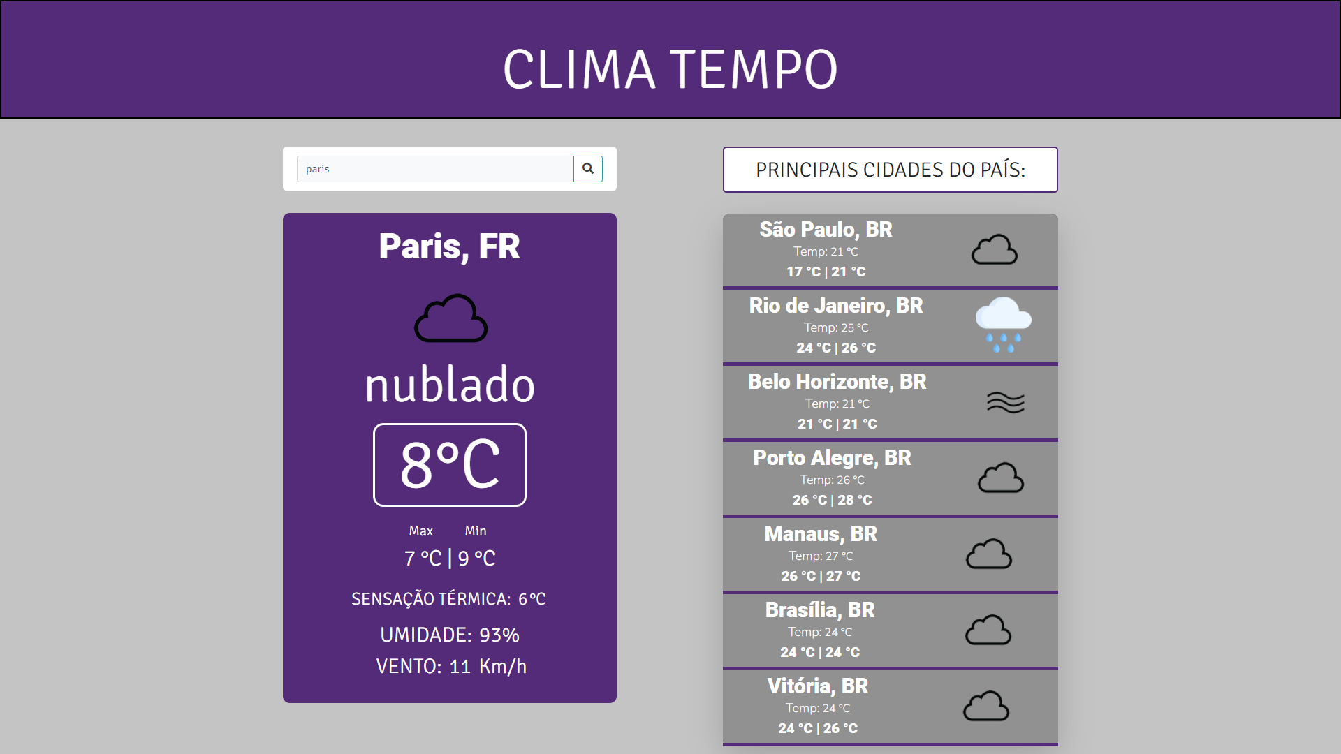 GitHub - joaopedrobs/weather-system: Treinamento de css e javascript