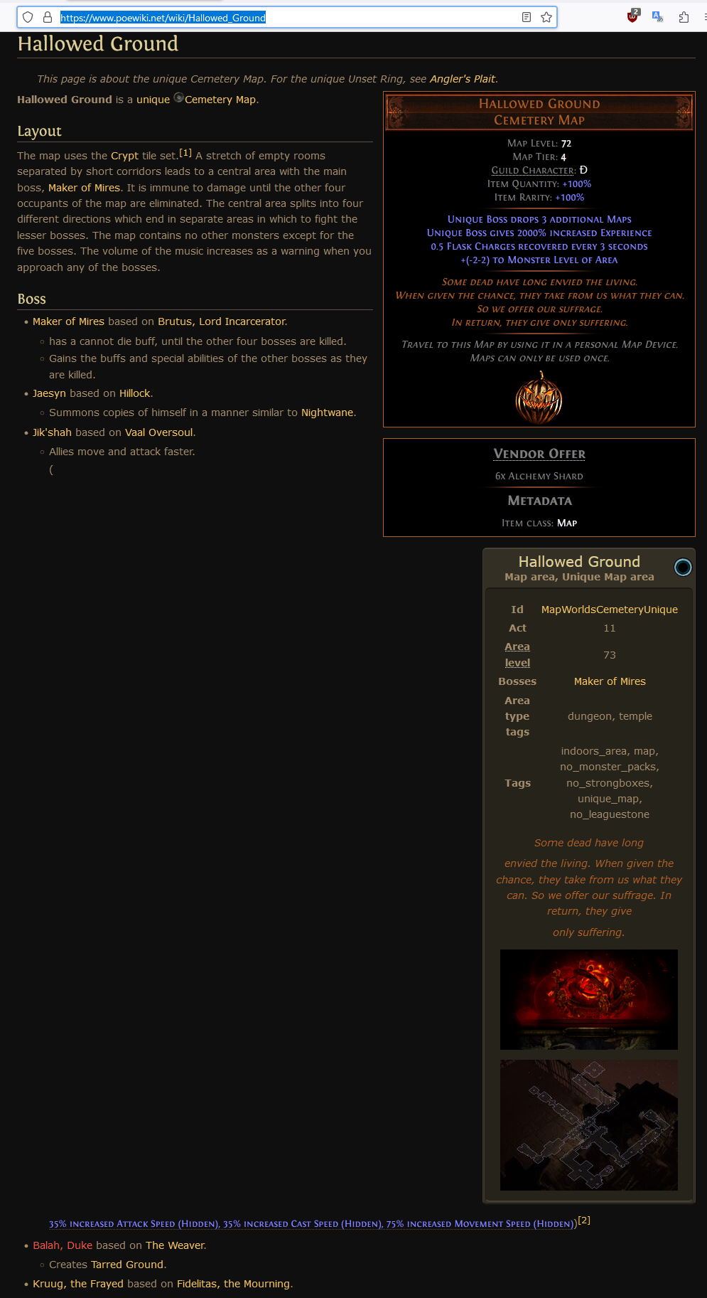 Text Wrapping for Monster Unique Aura on Hallowed Ground Map Broken ...