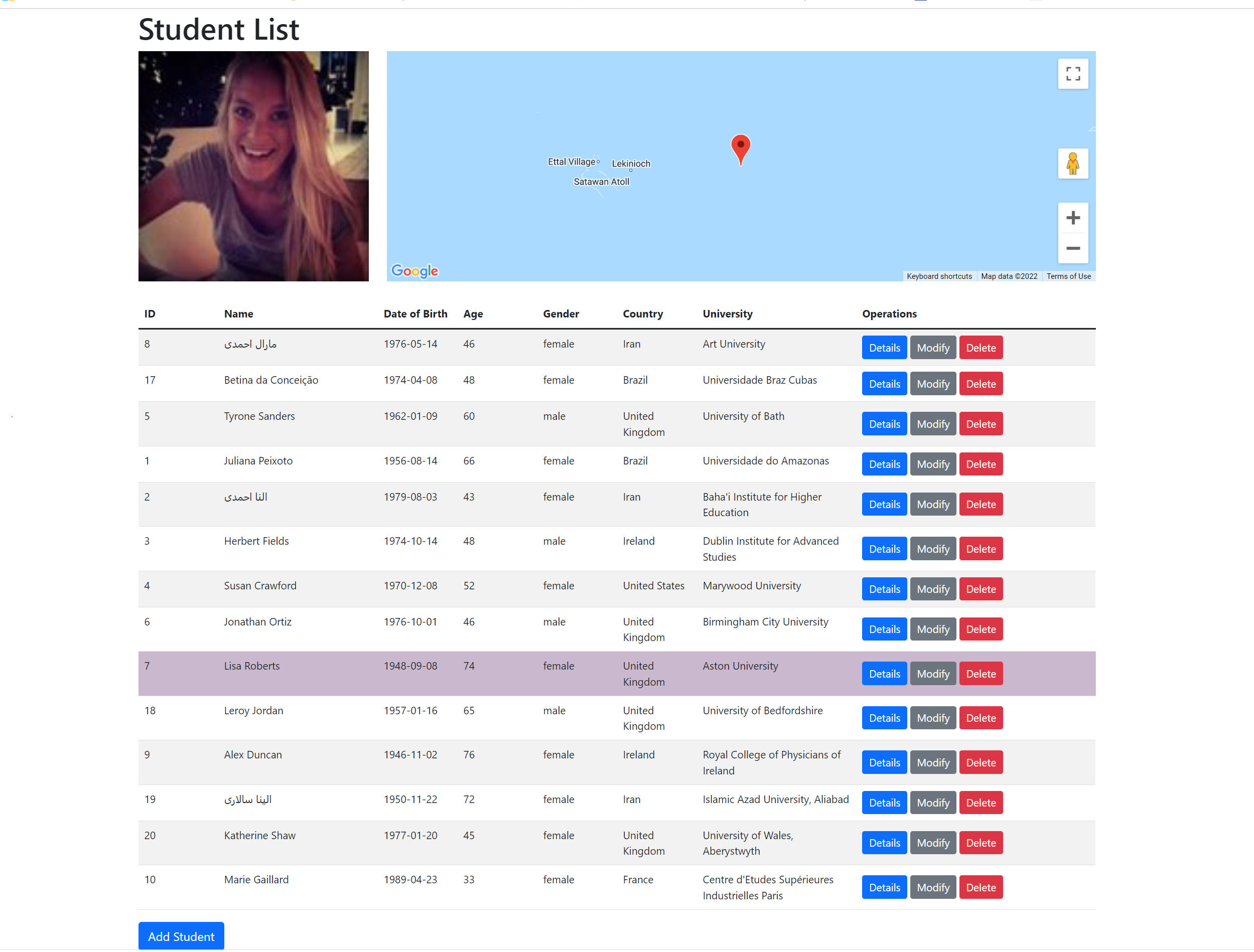 GitHub - Yoyo-Yao-90/AngularStudentList