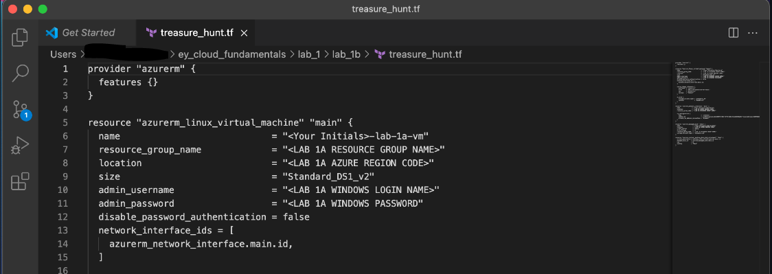 Lab 1b Launching your First Azure VM using Code - ey-cloudengineering/cloud-bootcamp-2022-sept ...