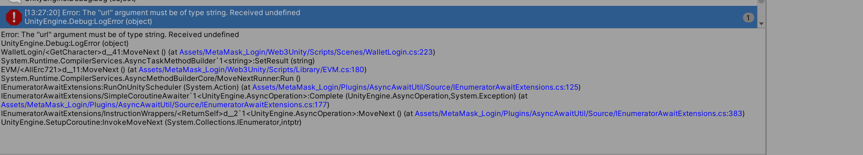 Error 400 In all721 POST request · Issue #275 · ChainSafe/web3.unity · GitHub