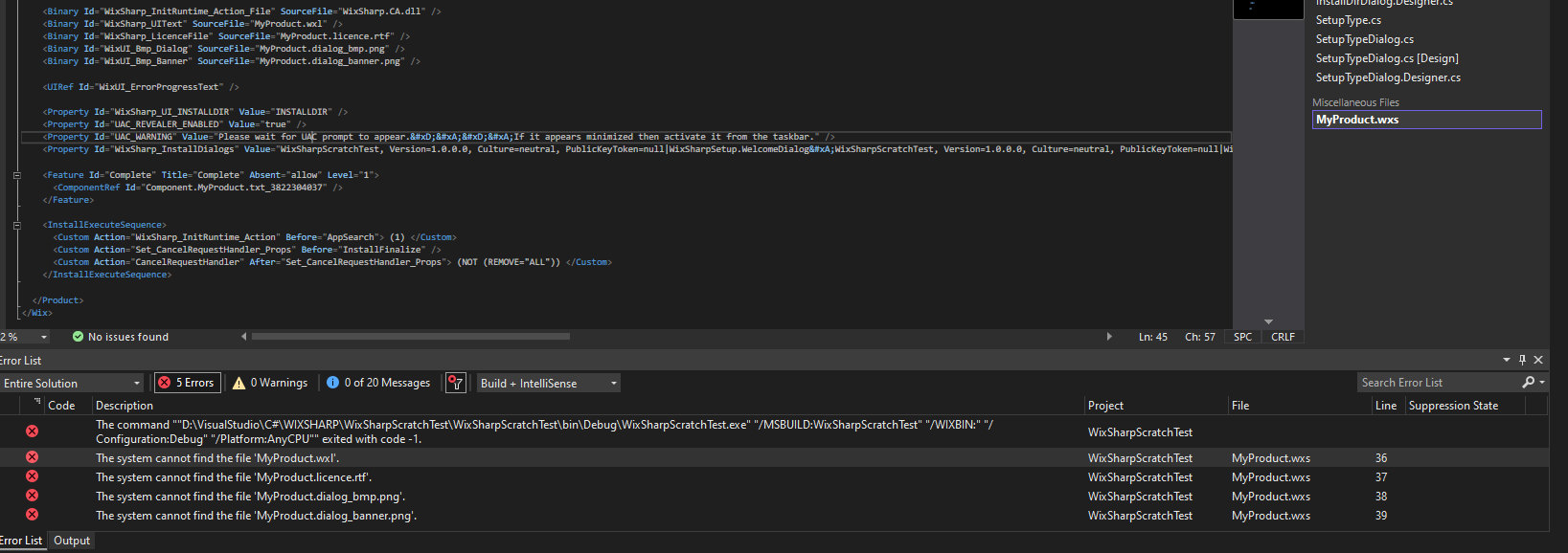 Building Bootstrapper for .Net Framework in one line · Issue #936 · oleg-shilo/wixsharp · GitHub