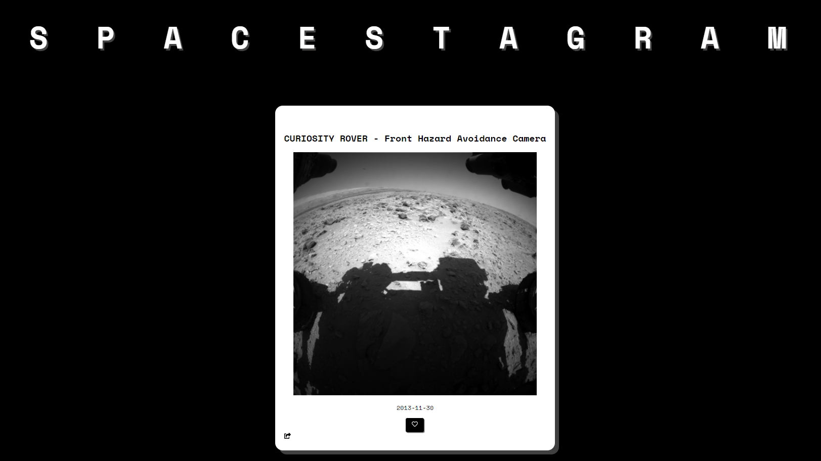 GitHub - dylncheng/spacestagram: Front-end mock social media web-app project