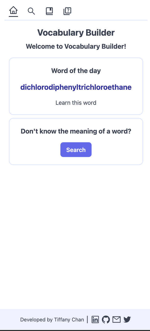 GitHub - TiffanyChan614/Vocabulary-Builder: A Vocabulary Builder app ...