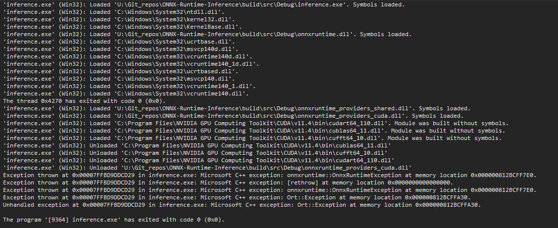 ORT_RUNTIME_EXCEPTION V1.12.0 - GPU T1200 - CUDA 11.4 · Issue #14771 · microsoft/onnxruntime ...