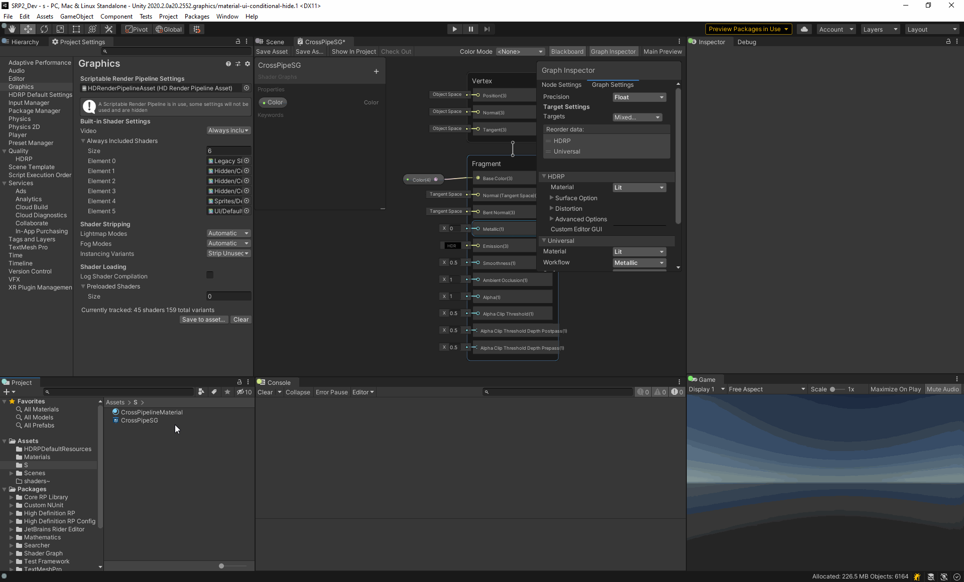 Add support of a custom material editor per render pipeline in ...