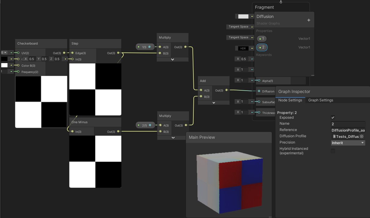 Expose diffusion profile in ShaderGraph by alelievr · Pull Request ...