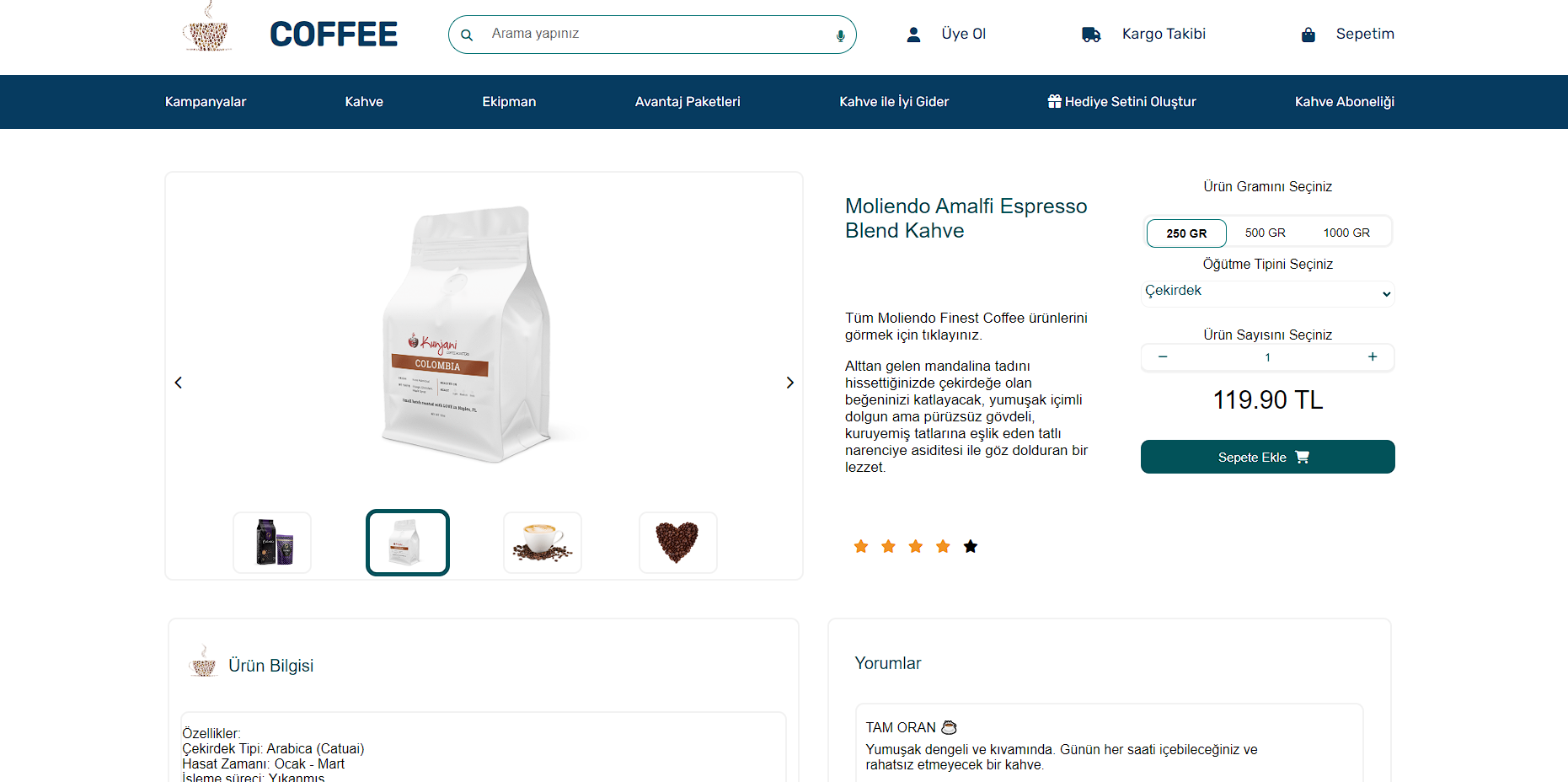 GitHub - MEminUlusoy/CoffeeShop: Coffee Shop Website