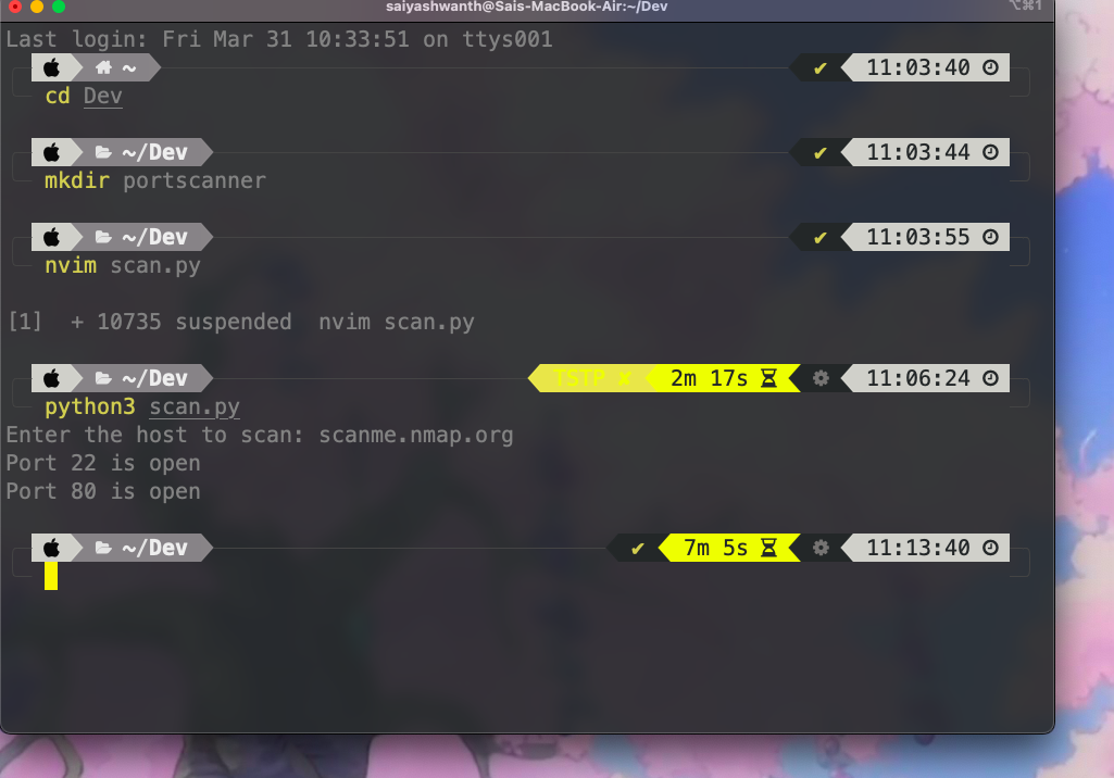 GitHub - theyashwanthsai/PortScanner: Simple port scanners I built while learning Computer ...