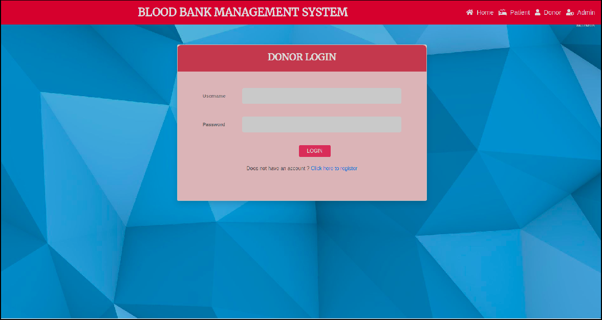GitHub - KSruthiVel/Blood_Bank_Management_System: A web-based ...