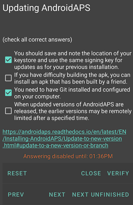 Bug: fix objective 3 - update question hints · Issue #2592 · nightscout/AndroidAPS · GitHub