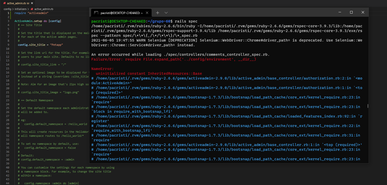 Error con RSPEC: NameError, FrozenString · Issue #135 · IIC2143-2021-1/Syllabus · GitHub