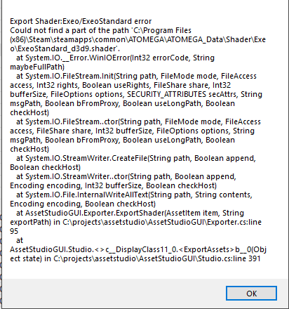 Export shader error · Issue #589 · Perfare/AssetStudio · GitHub